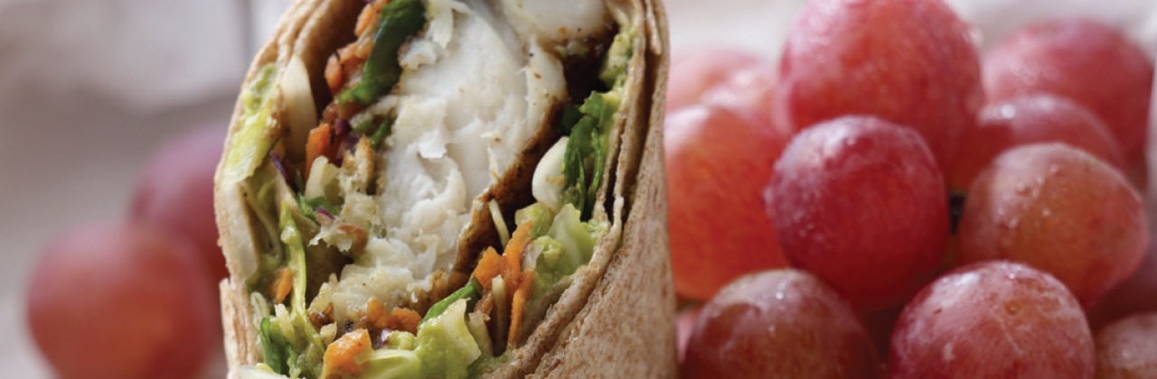 K-12 Recipe: Roasted Fish Crispy Slaw Wrap