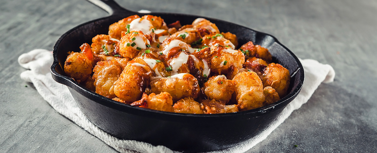 Foodservice Recipe: Cheesy Bacon Tater Tot Pie