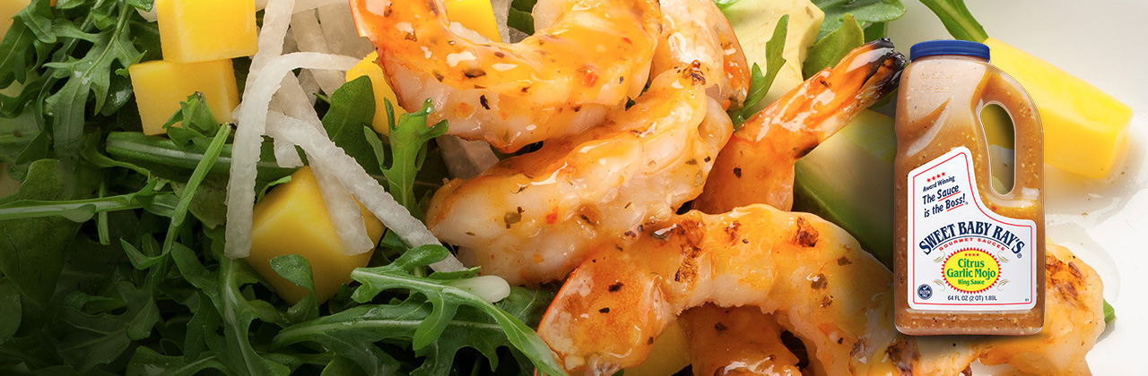 Foodservice Recipe: Citrus Mojo Grilled Shrimp Salad