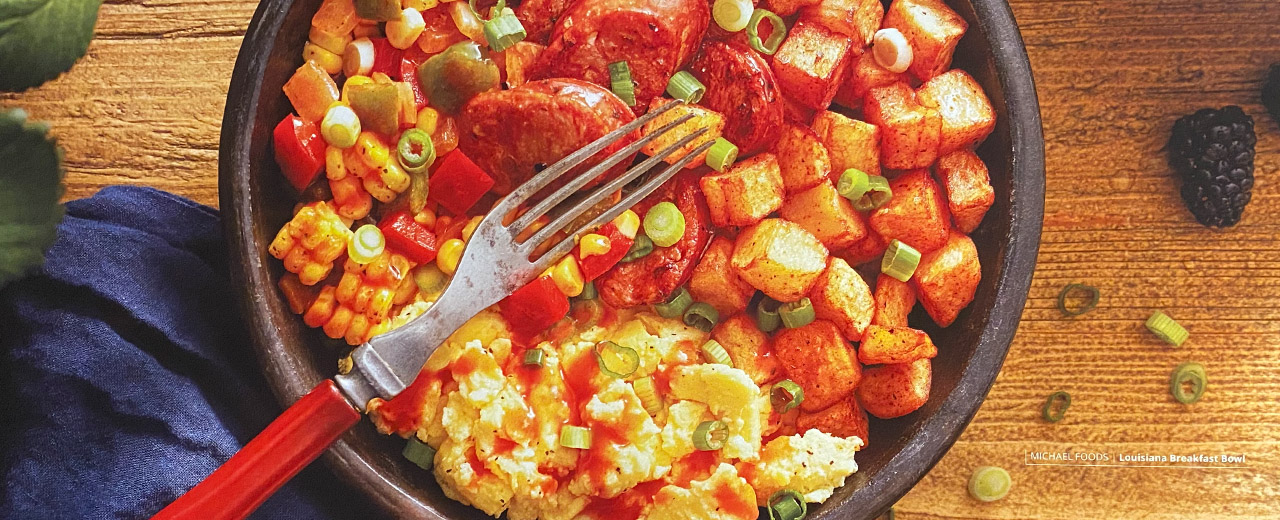 Foodservice Recipe: Louisiana Breakfast Bowl