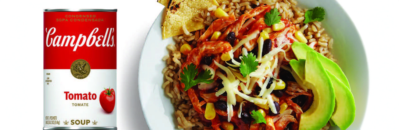 Foodservice Recipe: Chicken Tinga Soup made with Campbell's® Tomato Soup