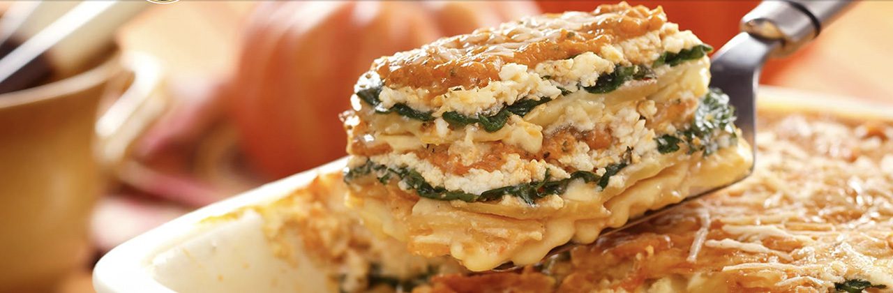 Food Service Recipe: Au Gratin Creamy Pumpkin Layered Casserole